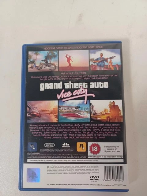 PS2 GRAND THEFT Auto: Vice City Untested Map & Manual *Free UK Postage ...