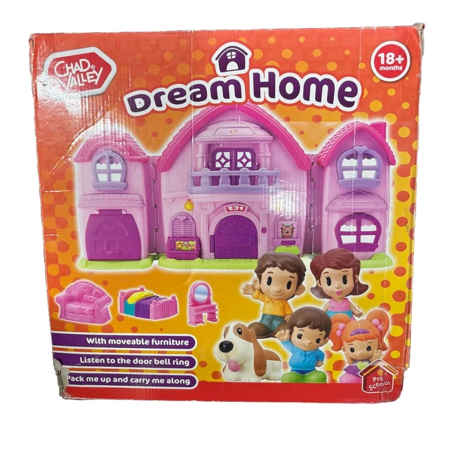 CHAD VALLEY DREAM Home House kids play Toy Set Furniture Figures boxed ...