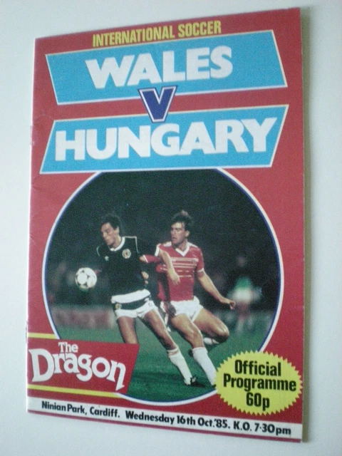 WALES V HUNGARY, 16th OCTOBER 1985, FRIENDLY INTERNATIONAL PLAYED AT ...