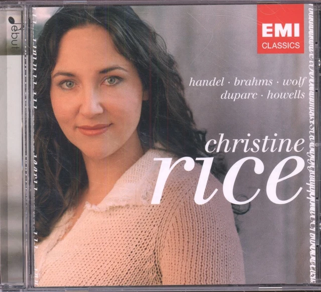 CHRISTINE RICE, ROGER Vignoles Chrisine Rice Handel Brahms Wolf Dupard ...