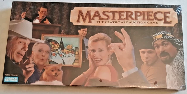 RARE VINTAGE PARKER Brothers Masterpiece Family Board Game 1996 New ...