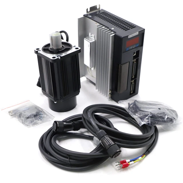 400W SERVO MOTOR 1.27NM NEMA32 Servo Driver 3000RPM+3M Encoder Cable ...