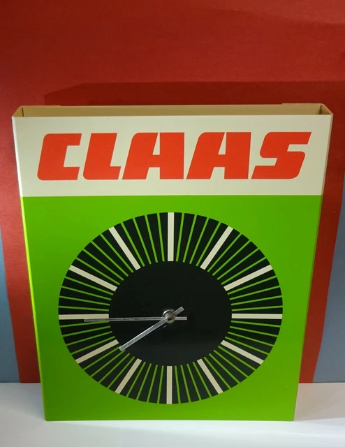 ANCIEN TRACTEUR ORIGINAL CLAAS tracteur moissonneuse-batteuse horloge murale horloge ...