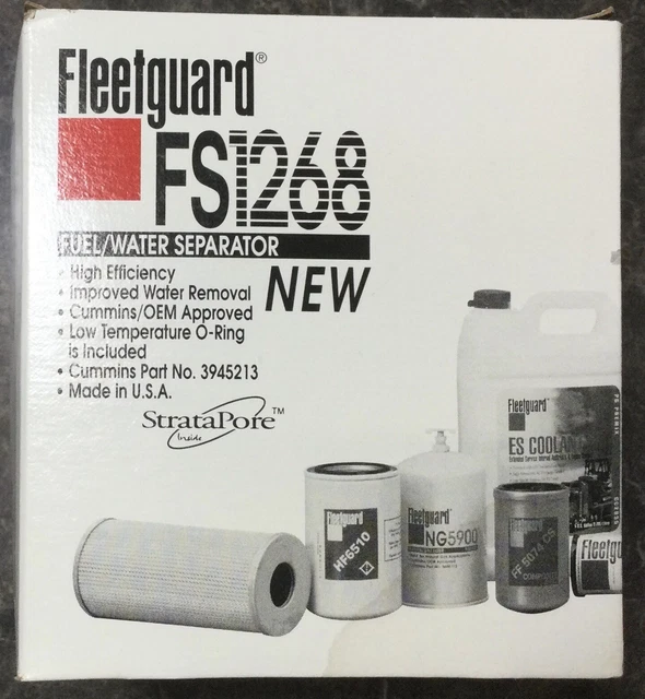 FLEETGUARD FUEL/WATER SEPARATOR - FS1268 $40.00 - PicClick