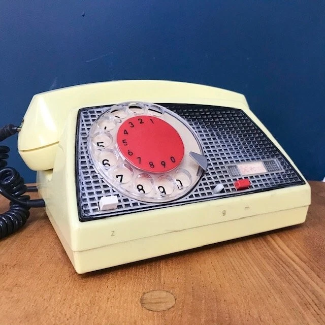 TELKOM ELEKTRIM 1970S Rotary Dial Telephone, Vintage, Cold War Kbg Spy ...