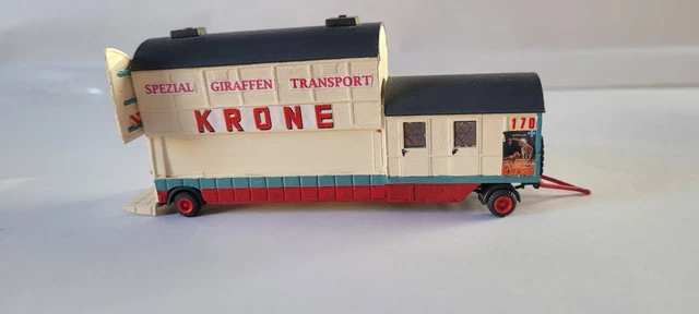 PREISER CIRCUS KRONE Ho 1/87 Remorque Transport De Girafe EUR 64,00 ...