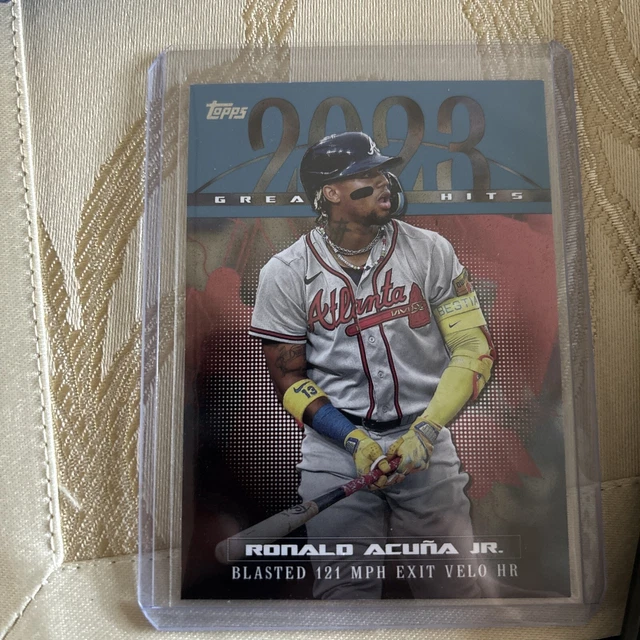 Ronald AcuÑa Jr 2024 Topps Series 1 2023 Greatest Hits Blue 23gh 8