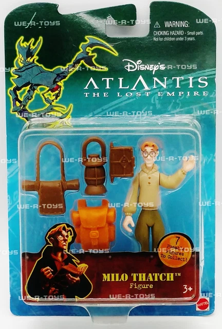DISNEY'S ATLANTIS THE Lost Empire Milo Thatch Action Figure Mattel 2000 ...