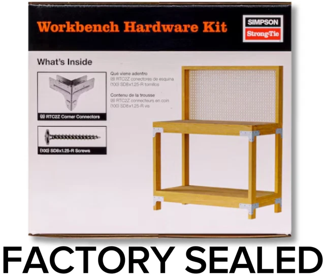 SIMPSON STRONG-TIE WORKBENCH Shelving Hardware Kit WBSK Bench Brackets ...