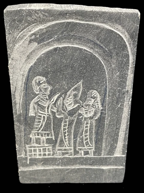 ANCIEN FRAGMENT DE plaque de pierre romaine 700-800 A.D. Rare artefact ...