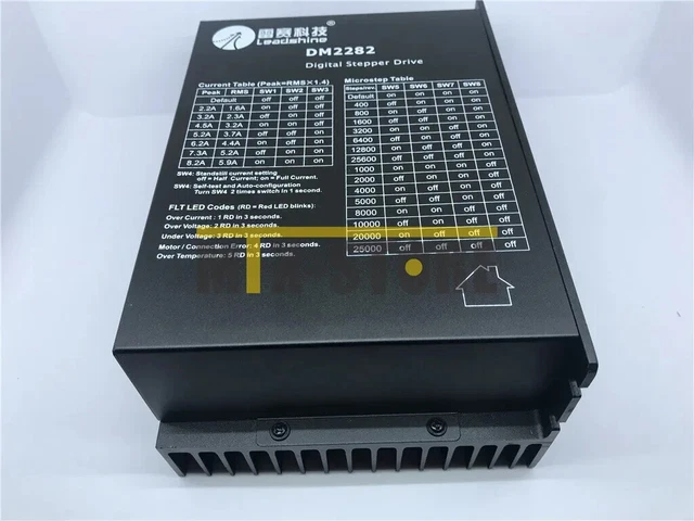NEW LEADSHINE DM2282 2/4 Phase Digital Stepper Motor Driver 80-220VAC 0 ...