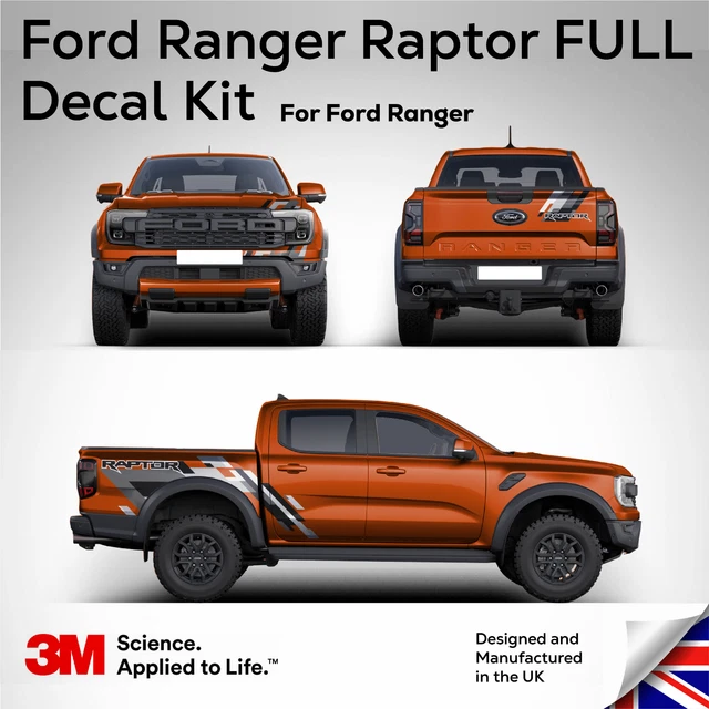FORD RANGER RAPTOR Full Decal Sticker Kit Geometric Camo 3m fits (2019 ...