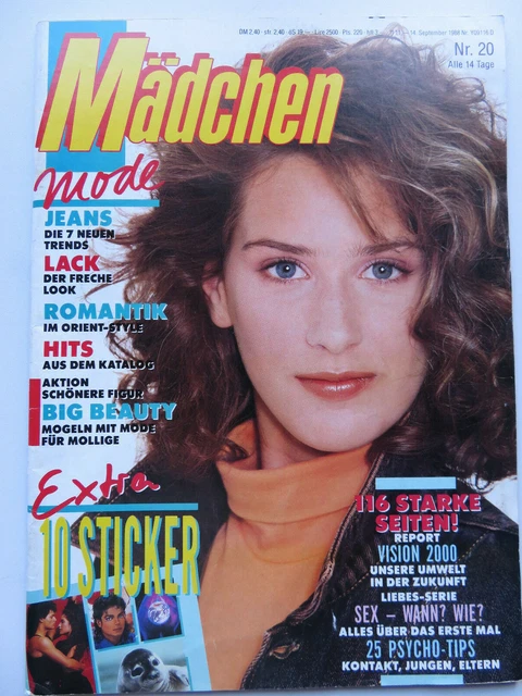 MÄDCHEN NR 20/1988, Bros, Kylie Minougue, Sabrina Salerno, Falco, Yazz ...