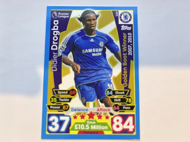 MATCH ATTAX EXTRA 2017/18 Didier Drogba Golden Boot Winner No Gb9 17 ...