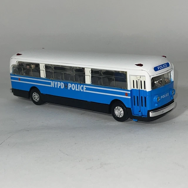 VERY RARE NYPD New City York Police O Scale 1/43 Diecast Bus 8 1/2" by ...