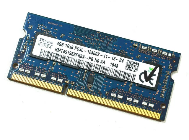 SK HYNIX HMT451S6BFR8A-PB 4GB 1Rx8 SODIMM PC3L-12800S DDR3 Laptop Memory £7.70 - PicClick UK