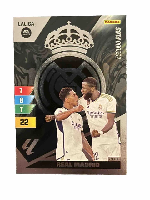 PANINI ADRENALYN XL Liga 2023-2024 Escudo Plus REAL MADRID Card 217bis ...