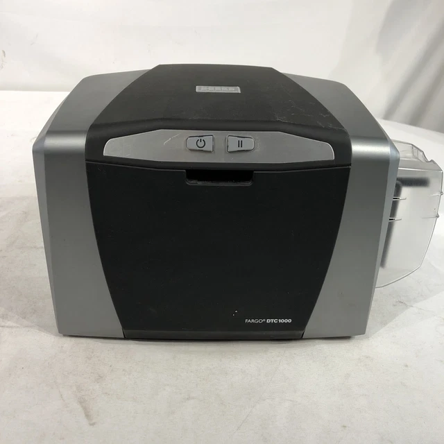 HID FARGO DTC 1000 X001800-1 Dual Sided Card Photo Id Printer, Sold As ...