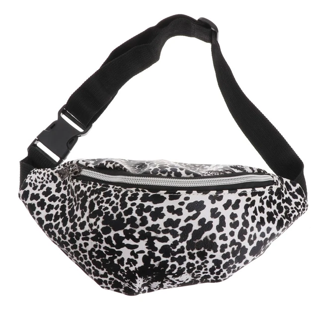 LEOPARD PATTERN FANNY Pack Dual Zipper Bag Waist Bag Bum Bag Should Bag ...