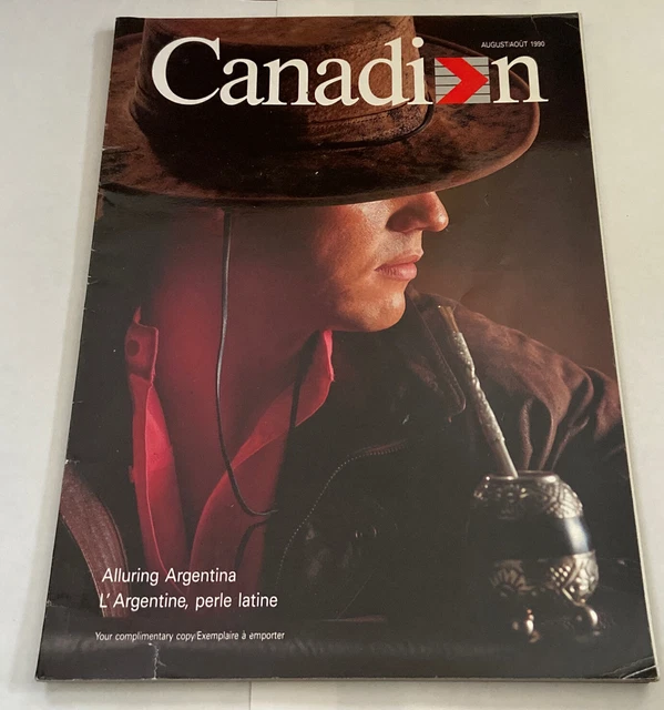 CANADIAN AIRLINES AUGUST 1990 Inflight Entertainment Magazine $15.00 ...