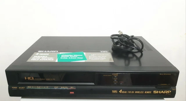 VINTAGE 1987 SHARP VHS Cassette Player Recorder VCR VC-A500U £57.30 - PicClick UK