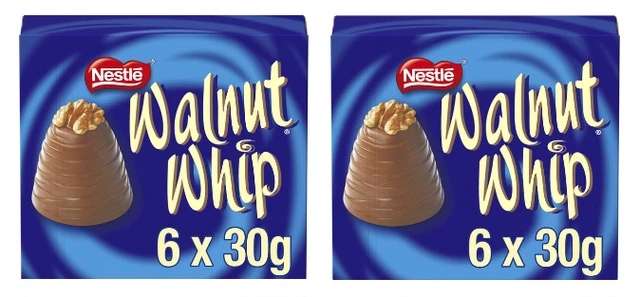 NESTLÉ WALNUT WHIP 6 Pack 180g x 2 Boxes 12 Whips £12.98 - PicClick UK