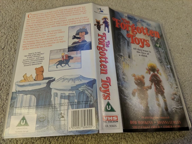 THE FORGOTTEN TOYS, VHS 1997, Christmas, Bob Hoskins, Joanna Lumley ...