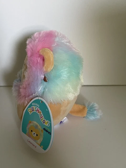 NWT SQUISHMALLOW LEONARD The Lion Rainbow Mane 5” Claire’s Plush ...
