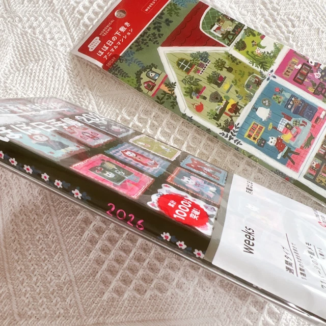 HOBONICHI WEEKS 2026 JAPANESE Shiro Neko Mainichi Yumi Kitagishi Pencil ...