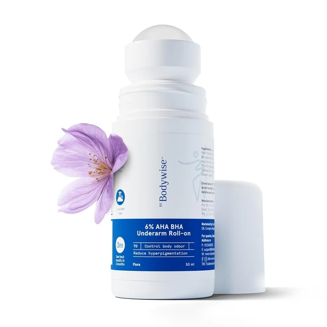 BE BODYWISE 6% AHA BHA Underarm Roll On Deodorant Pigmentation 50ml £23 ...
