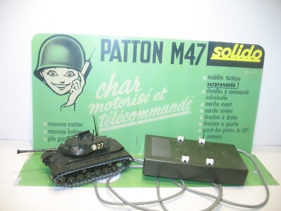 SOLIDO, PATTON MOTORIZED Remote Controlled Tank, Military Model II ...