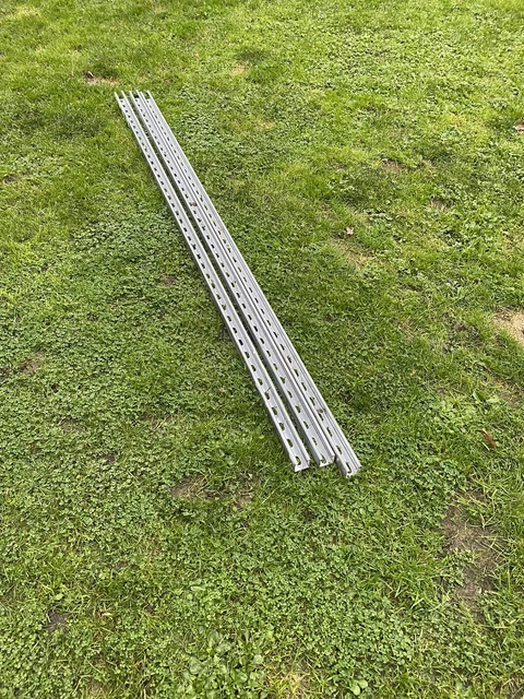 UNISTRUT 40MM HEAVY duty galvanised slotted channel x 3. 2 meter ...