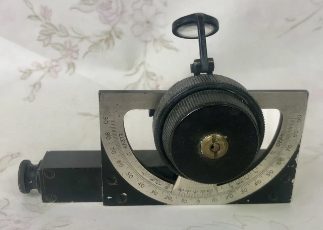 WW2 MILITARY ABNEY Level, Artillery Clinometer, Reflecting Level, W.R.P ...