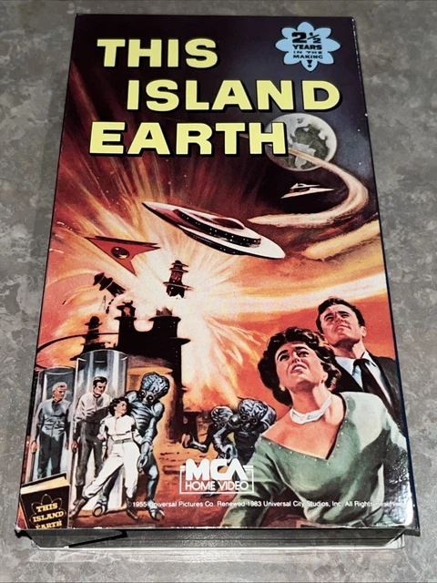 THIS ISLAND EARTH sci-fi VHS Metaluna cult classic 1955 Rex Reason ...