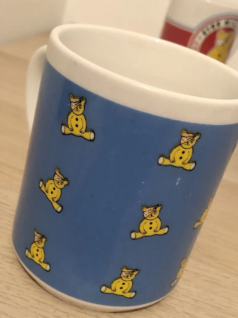 BBC CHILDREN IN Need 1986 Pudsey Bear Retro Vintage Cup Mugs X4 Xmas ...