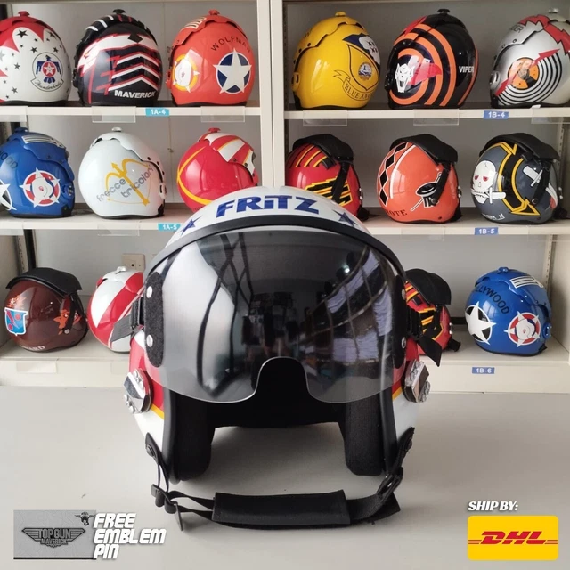 TOP GUN MAVERICK 2022 Fritz Hgu-55 Casque De Vol Movieprop Pilote ...