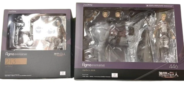 ATTACK ON TITAN Levi Ackerman&Erwin Smith set figma Max factory new EUR ...