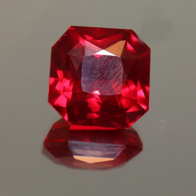 RUBIS ROUGE NATUREL certifié 16,55 carats taillé carré gemme non ...