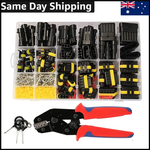 COMPREHENSIVE 708PCS WEATHER Pack Connectors & Crimping Tool for All ...