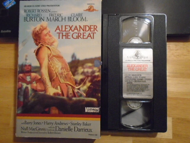 RARE OOP ALEXANDER the Great VHS film 1955 drama RICHARD BURTON Peter ...