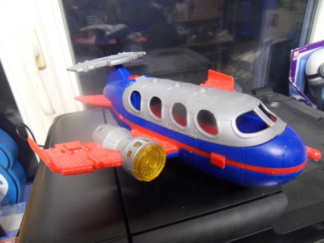 IMAGINEXT RESCUE CITY Deluxe Jumbo Jet 9" Light and Sound Fisher Price ...