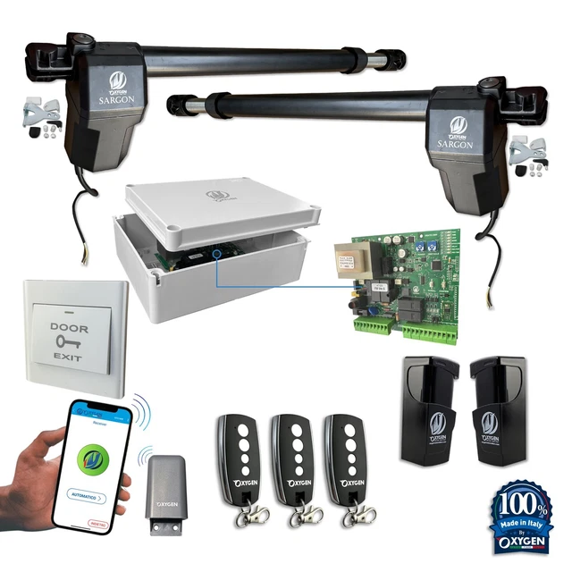 ELECTRIC SWING GATE OPENER APP KIT by Oxygen Automation: 2 MOTORS 3 ...