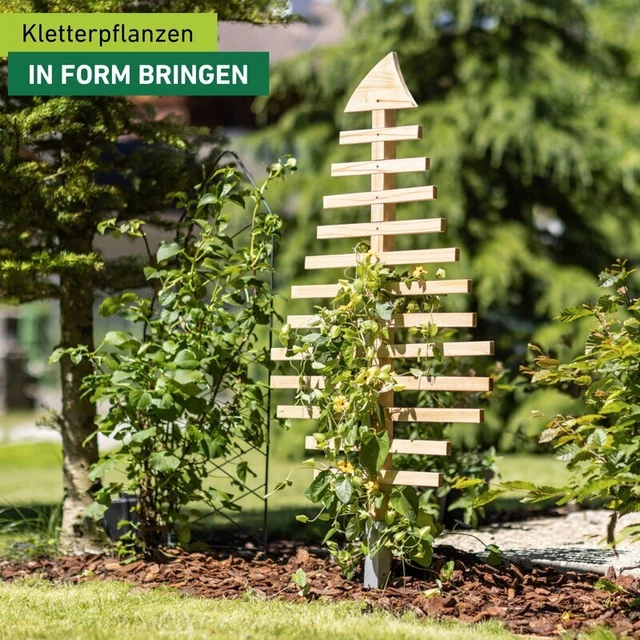 BAUSATZ RANKSPALIER AUS Holz, Rankhilfe zum Selberbauen, Gartendeko EUR ...