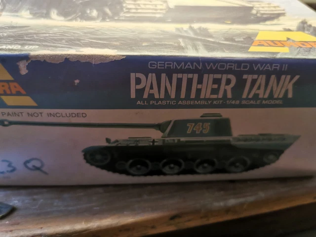 GERMAN WORLD WAR II Panther Tank Aurora | N. 322 | 1:48 con diaorama ...