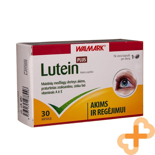 WALMARK LUTEIN PLUS 30 Capsules Eyes Health Vision Support Supplement ...