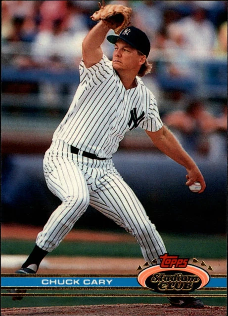 1991 STADIUM CLUB New York Yankees carte de baseball #40 Chuck Cary EUR ...