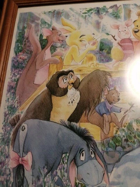 DISNEY WINNIE THE Pooh ( Pooh Corner) Framed Picture. £10.00 - PicClick UK