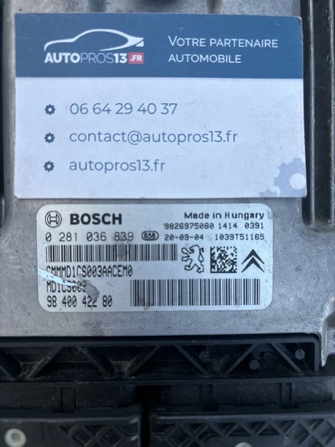 MD1CS003 ECU Calculateur Moteur A Decoder Peugeot Citroen 0281036839 ...