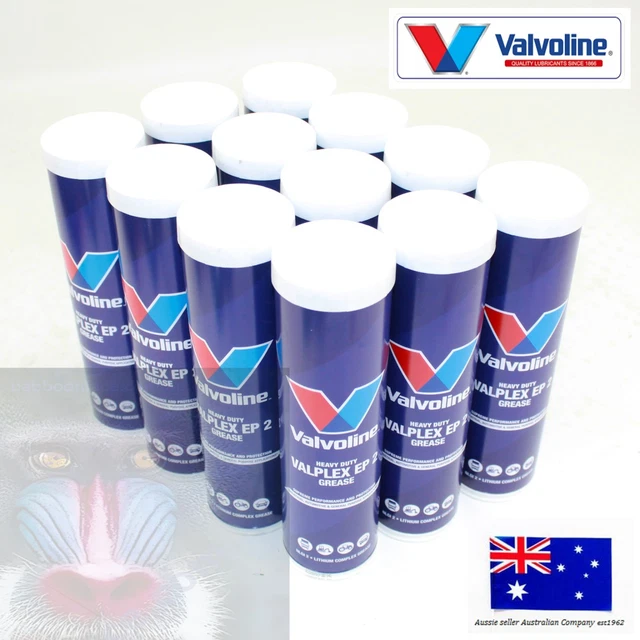 12 VALVOLINE VALPLEX EP2 NLGI 2 Grease 450G 0707.82 Roller Bearing Uni ...