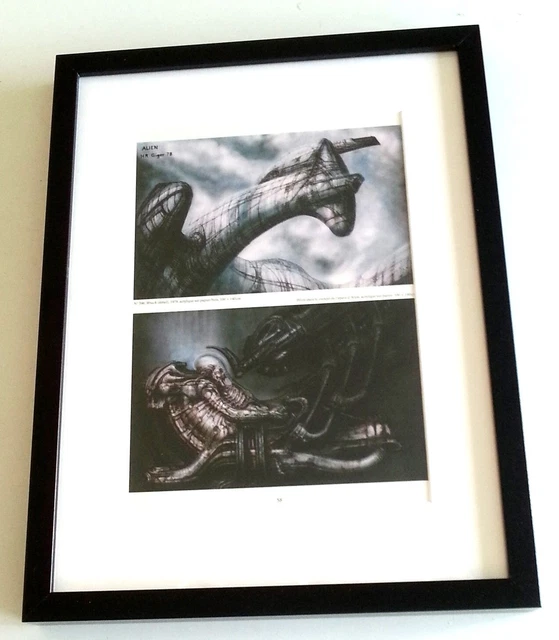 HR GIGER KUNSTDRUCK Poster Alien Xenomorph Facehugger Necronomicon ...